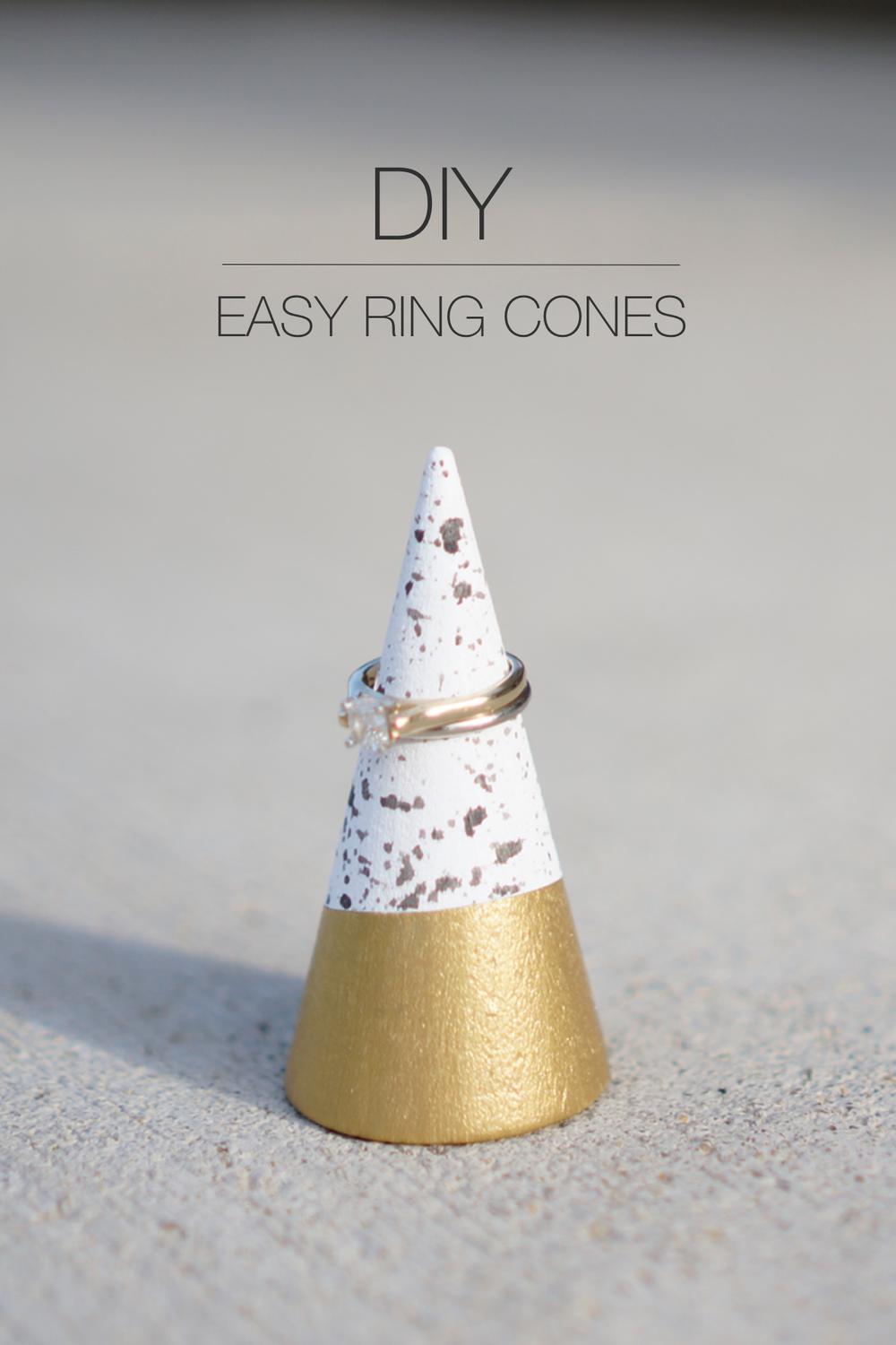 DIY Ring Cones - Stitches and Press